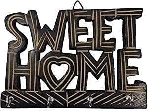 MR Handcrafts Wooden Tree Shape Wall Hanging Key Chain Hanging Holder ...