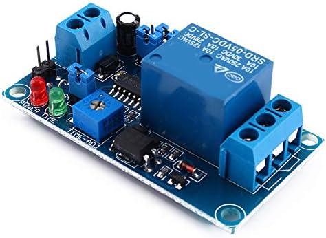 DROK 0.1s to 999min Adjustable Electric Timer Relay, DC 12V 50mA ...