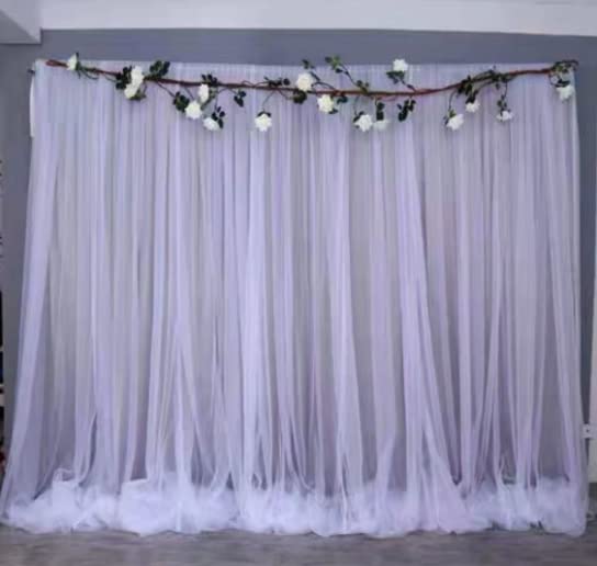 Boltove® Decoration White Backdrop Curtain Tulle Net Transparent for ...