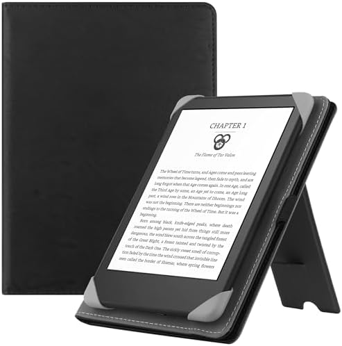 ENJOY-UNIQUE Book Style Pu Leather Case Cover for 6" ebook Reader Case ...