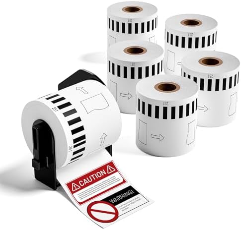 Amazon.com : Greateam DK-2251 Labels Replacement for Brother 2.4”x 50ft ...