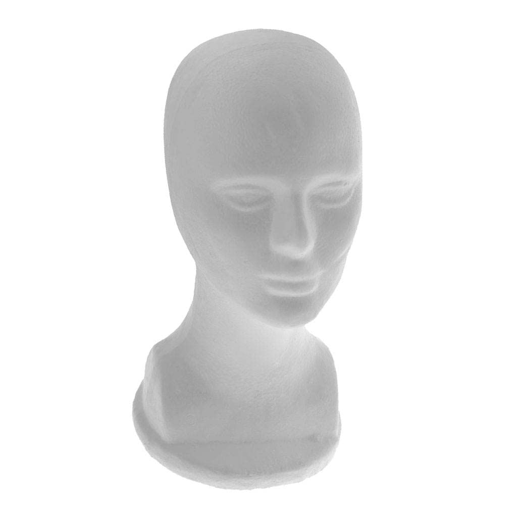 Buy Ecanvas Male Men Polystyrene Styrofoam Models Head Mannequin Stand ...