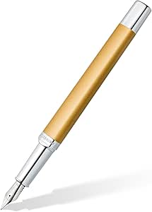 Staedtler Triplus Fountain Pen, Gold, Medium Nib: Gel Ink Rollerball ...