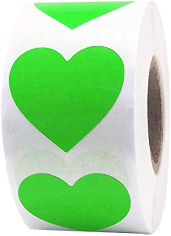 Amazon.com : Remarkable Heart Shape Stickers -Color Coding Labels ...