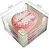 Amazon.com | 10Pcs Brain Specimen Coasters,Brain Slices Square Acrylic ...