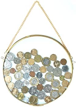 Amazon.com: WANLIAN Coin Display Stand with Gold Frame, Coin Display ...