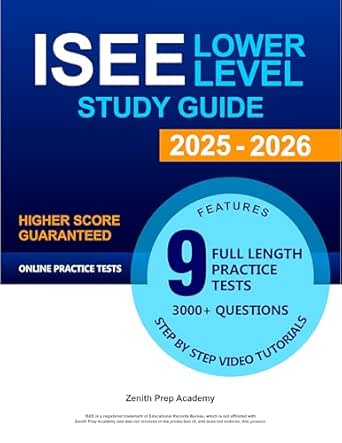 Amazon | ISEE Lower Level Study Guide: The Most Complete Prep Book with ...