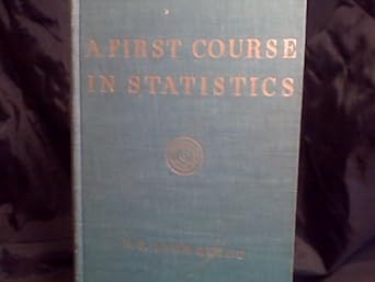 A First Course in Statistics: Lindquist, E.F.: Amazon.com: Books