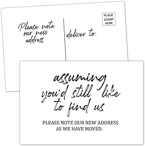 Amazon.com : Hadley Designs 25 Kraft Change Of Address Postcards - We ...