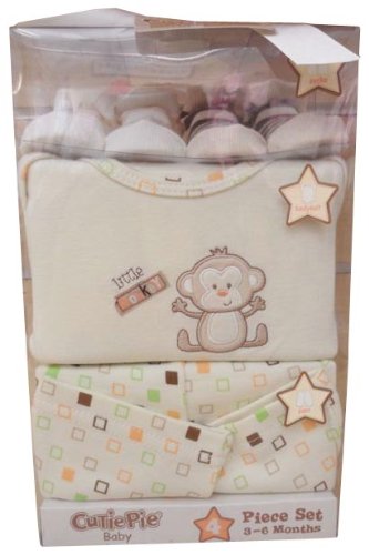 Amazon.com : Cutiepie 4 Piece Box Set, Cute Monkey : Baby Gift Sets : Baby