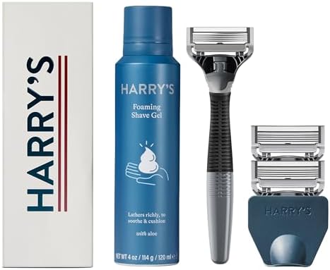 Amazon.com: Harry's Shaving Kit for Men - Razor Handle, 5 Razor Blade ...