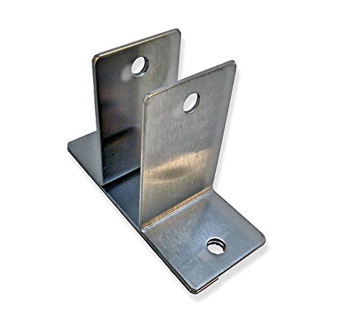 Amazon.com: Stainless Steel Two Ear Wall Bracket for 1" Restroom ...