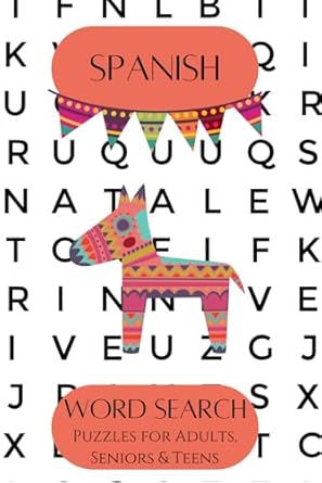 Spanish Word Search Puzzle Book: Word Searches with Easy to Read Print ...