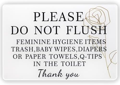 Amazon.com : RAMIEYOO Do Not Flush Bathroom Sign – 2 Pack Bathroom ...