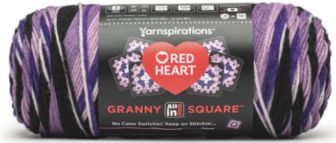 Amazon.com: Generic Red Hearts All in One Granny Square Black - Ruby ...