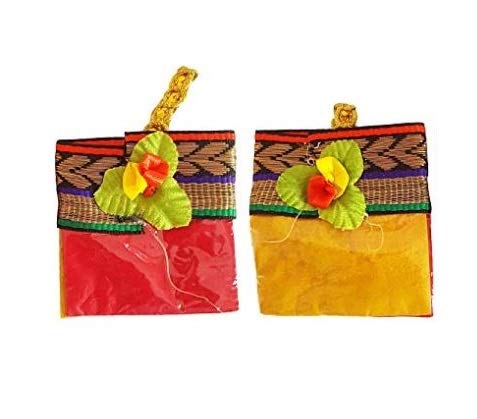 Buy VISHWASAI Lakshmi Pooja Pasupu(Haldi) Kumkuma 2 in 1 Pack Bag ...