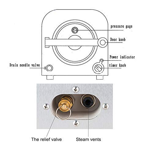 BONEW Mini Lab Euipment Autoclave Aspirador 14 L de alto rendimiento de ...