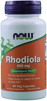 Amazon.com: Now Foods Rhodiola Rhodiola Rosea, 60 Capsules / 500mg ...