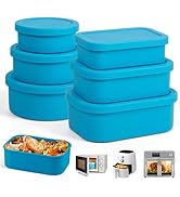 Amazon.com: Nesting 100% Silicone Food Storage Containers with Lid ...