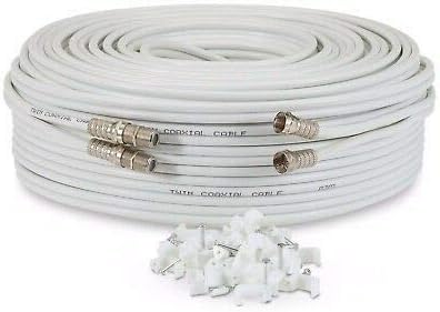 Twin Satellite Cable Extension Kit for Sky HD, Q, Freesat (5METRES ...