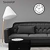 Amazon.com: Sharp Atomic Analog Wall Clock - 12" Black Stylish Frame ...