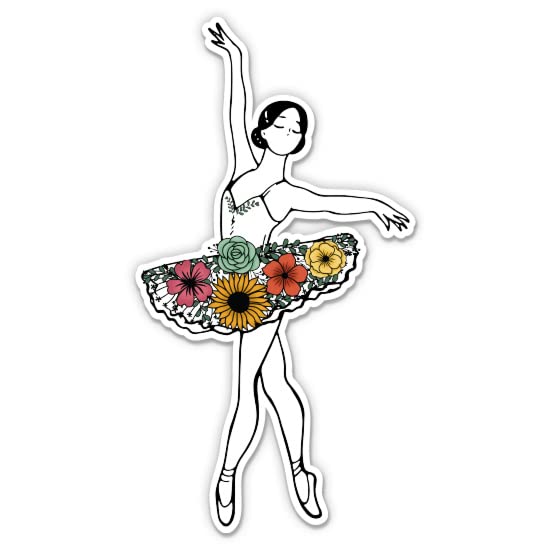 Amazon.com - Ballerina Pretty Dancer Sticker - 3" Laptop Sticker ...
