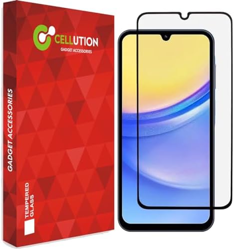CELLUTION Tempered Glass For Samsung Galaxy A25 5G Full Screen Edge to ...