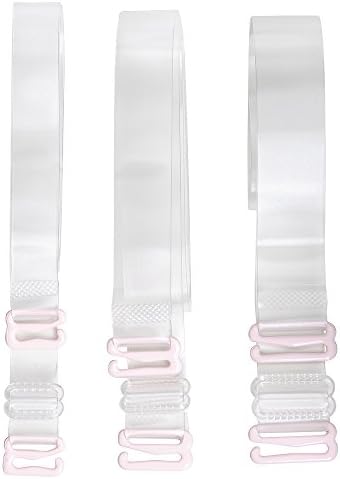 Closecret Women's 3 Pairs Clear Transparent Removable Invisible ...