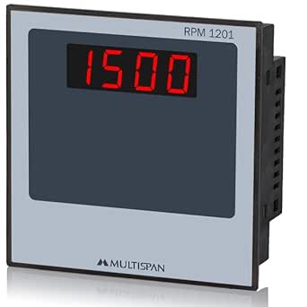Multispan RPM-1201 Digital RPM Indicator Meter 4-Digit 96 x 96 x 40 ...