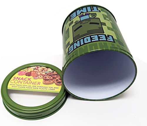 Snapklik.com : Minecraft Food Safe, BPA Free - Snack Container w/Screw ...