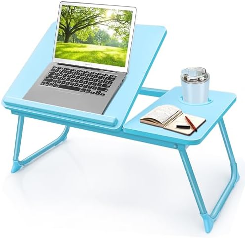 Amazon.com: Sintuff 2 Pcs Laptop Bed Desk Foldable Lap Tray with Drawer ...