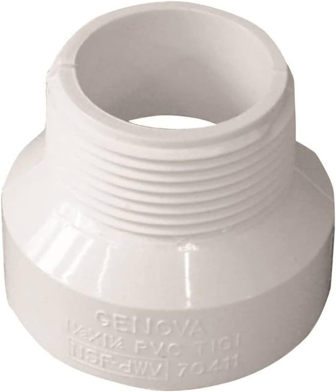 Amazon.com: Canplas 192860 PVC DWV Trap Adapter, 1 1 /2 x 1 1/4-Inch ...
