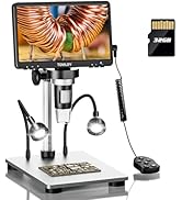 Amazon.com : TOMLOV DM9 Pro Digital Microscope: 16MP 7" 1200X HD IPS ...