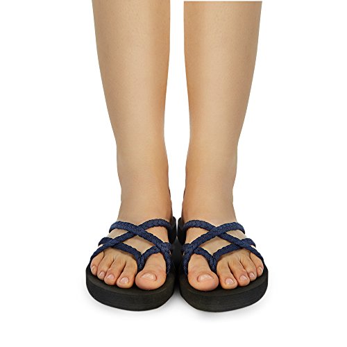 Buy Everelax Women's Flip Flops Sandal 11 B(M) US, Space Blue at Amazon.in