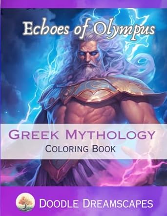 Amazon.com: Echoes of Olympus: A Coloring Odyssey - Greek Mythology ...