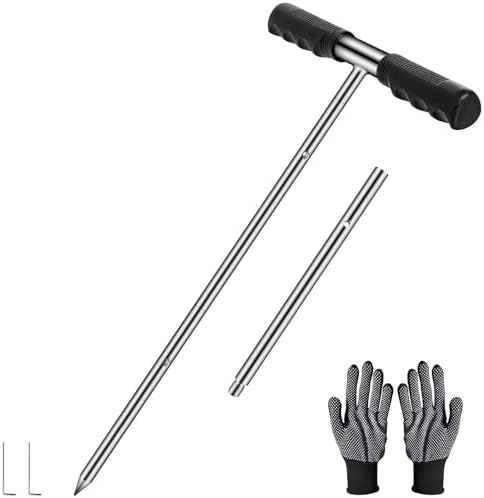 Amazon.com: Stainless Steel Soil Probe Rod, 32-48 inch Hight Adjustable ...