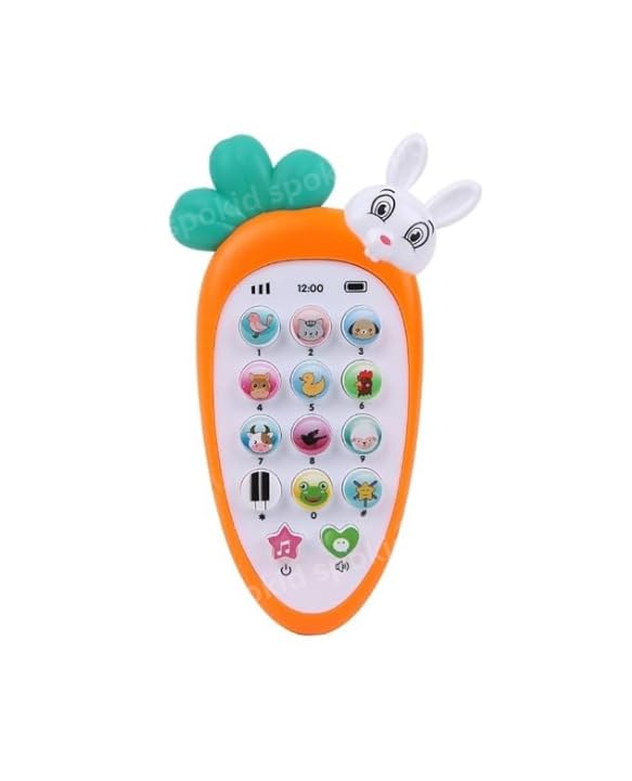 Buy SPOKID Rabbit face smart phone toy for kids with 20 types of ...