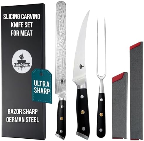 Amazon.com: Cutluxe BBQ Carving Knife Set – Brisket Slicing Knife and ...