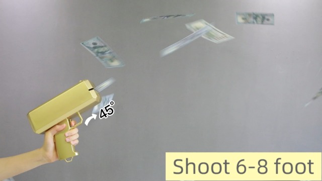 Watch Money Gun Shooter with 100 PCS Prop Money for Movies on Amazon Live