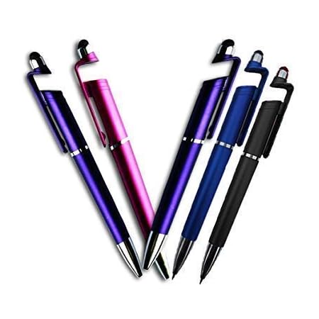 O-Tech 3 in 1 Ballpoint Pen with Mobile Stand Holder, Writing Pen ...