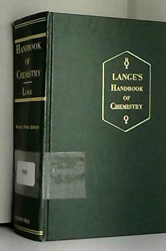 Handbook of chemistry: A reference volume for all requiring ready ...