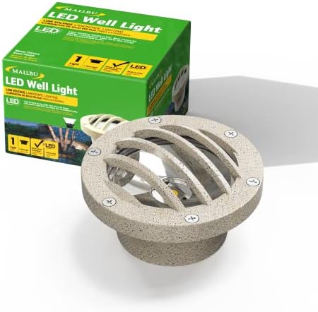 Malibu Well Light LED Low Voltage Landscape Lights 200 Lumen 2800K Warm ...