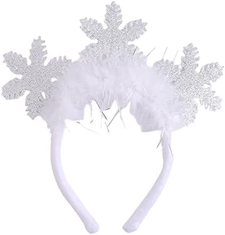 Amazon.com: AVMBC 1 Pcs Christmas Snowflake Headbands Snowflake Hair ...