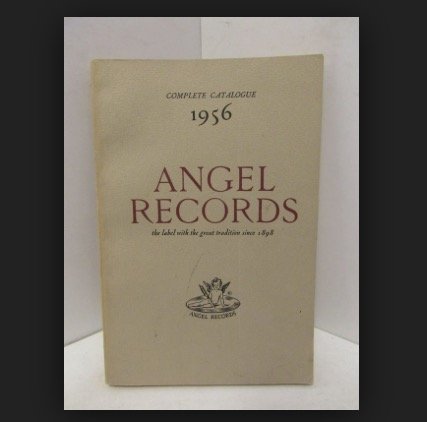 Angel Records Complete Catalogue 1956: Angel records: Amazon.com: Books