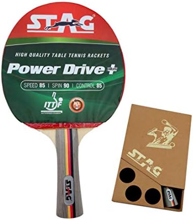 Buy STAG Power Drive plus Table Tennis Racquet with Wooden case 174 ...
