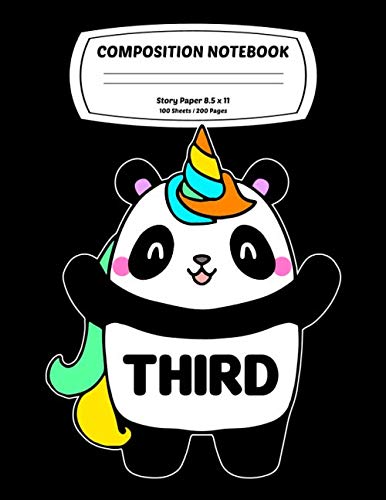 Third Composition Notebook: Story Paper Pages Dotted Midline 8.5 x 11 ...