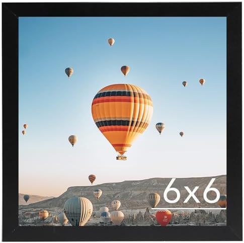 Amazon.com - JCJMY 6x6 Picture Frame Black for Wall Hanging or Tabletop ...