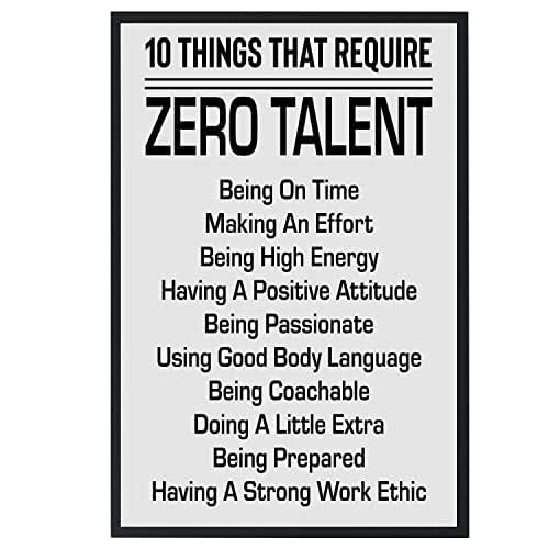 Amazon.com: 10 Things That Require Zero Talent Poster Print ...