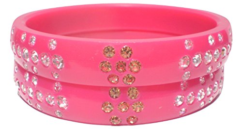 Buy Pink Bangle Set For Women and Girls-Casual,Party wear, Festival and ...
