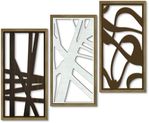 Amazon.com: Putuo Decor 3PC Geometric Abstract Art Wall Decor Set ...